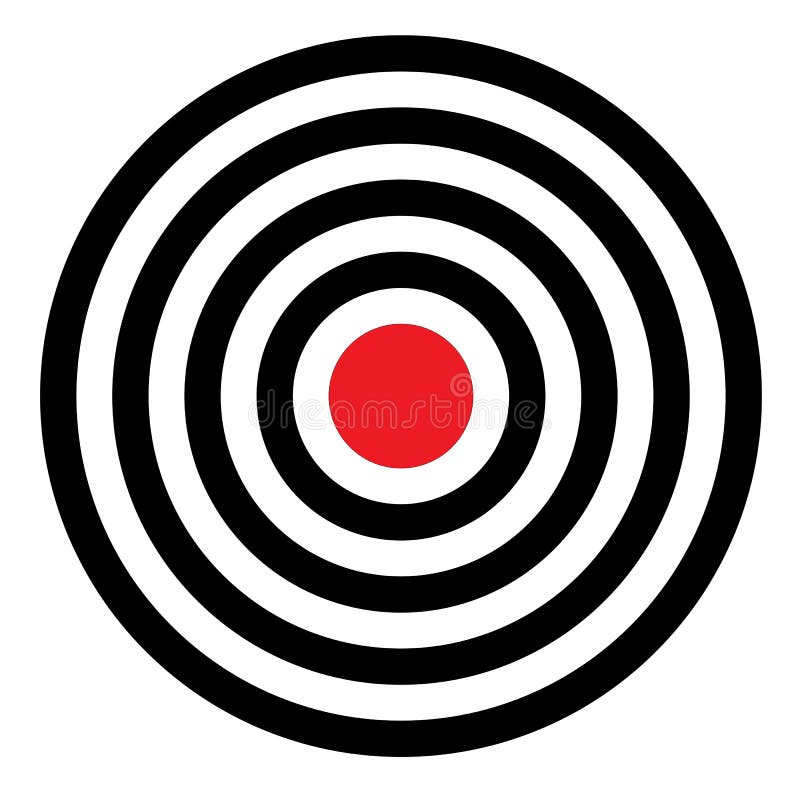 Shooting Range Gun Target with Bullet Holes Stock Vector - Illustration ...