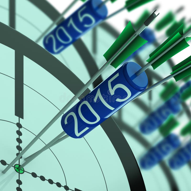 2015 Target Shows Year Projected Profit Growth Stock Illustration ...