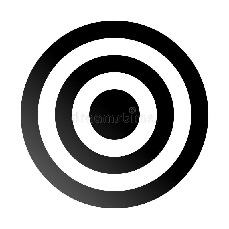 Target Sign - Black Gradient Transparent, Isolated - Vector Stock ...