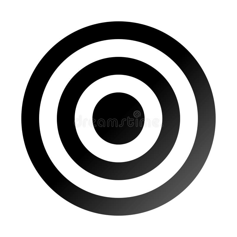 Target Sign - Black Gradient Transparent, Isolated - Vector Stock ...