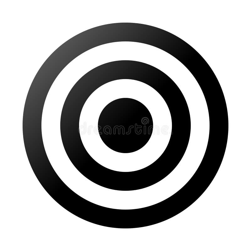 Target Sign - Black Gradient Transparent, Isolated - Vector Stock ...
