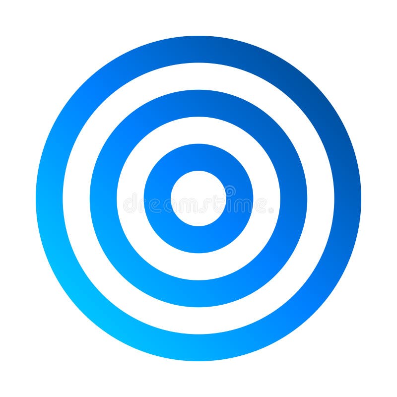 Target Sign - Blue Gradient Transparent, Isolated - Vector Stock Vector ...
