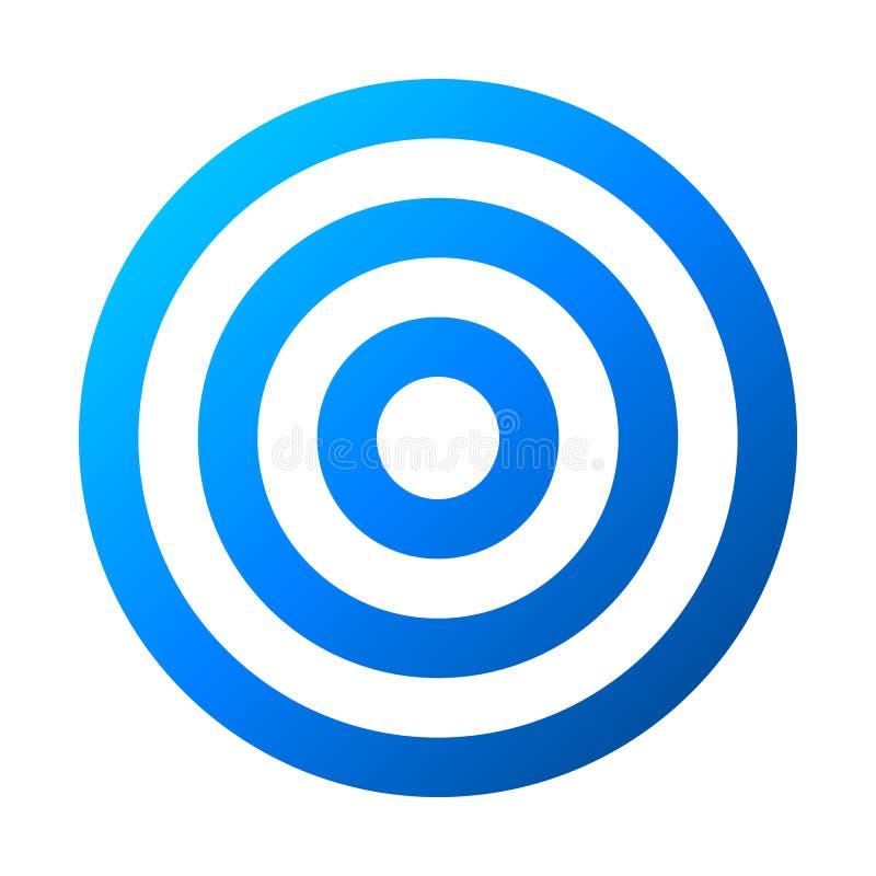 Target Sign - Blue Gradient Transparent, Isolated - Vector Stock Vector ...