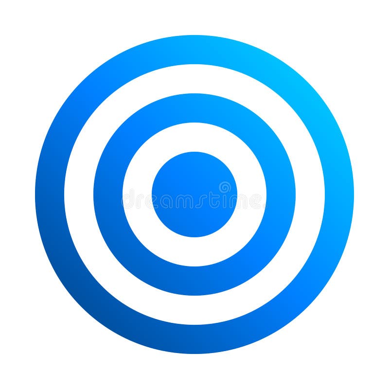 Target Sign - Blue Gradient Transparent, Isolated - Vector Stock Vector ...