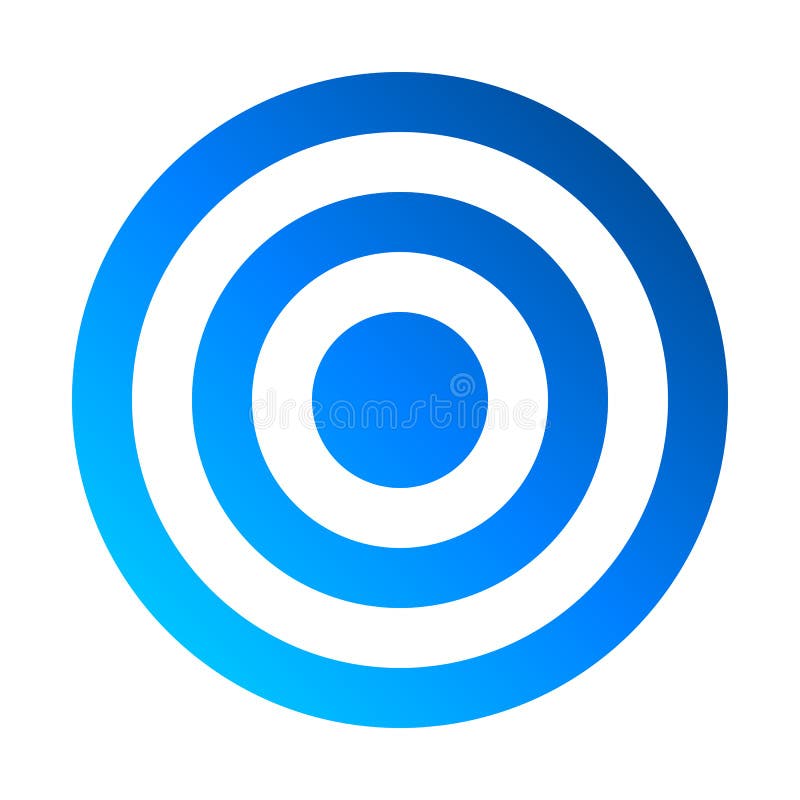 Target Sign - Blue Gradient Transparent, Isolated - Vector Stock Vector ...