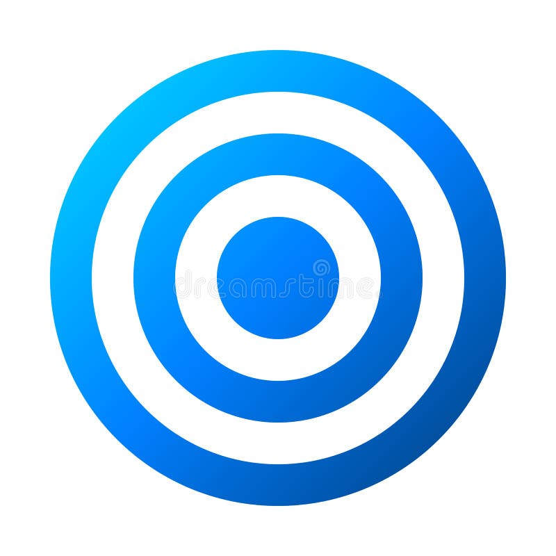Target Sign - Blue Gradient Transparent, Isolated - Vector Stock Vector ...
