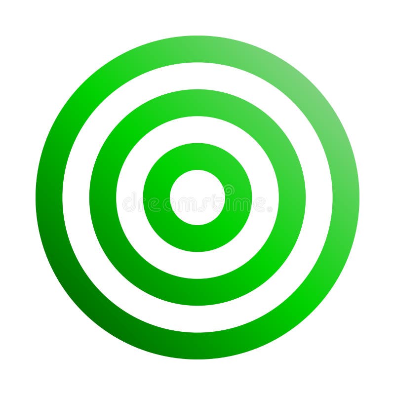Target Sign - Green Gradient Transparent, Isolated - Vector Stock ...