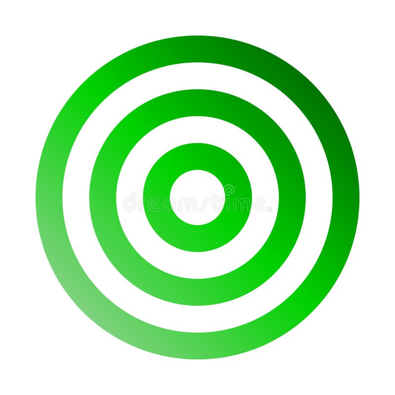 Target Sign - Green Gradient Transparent, Isolated - Vector Stock ...
