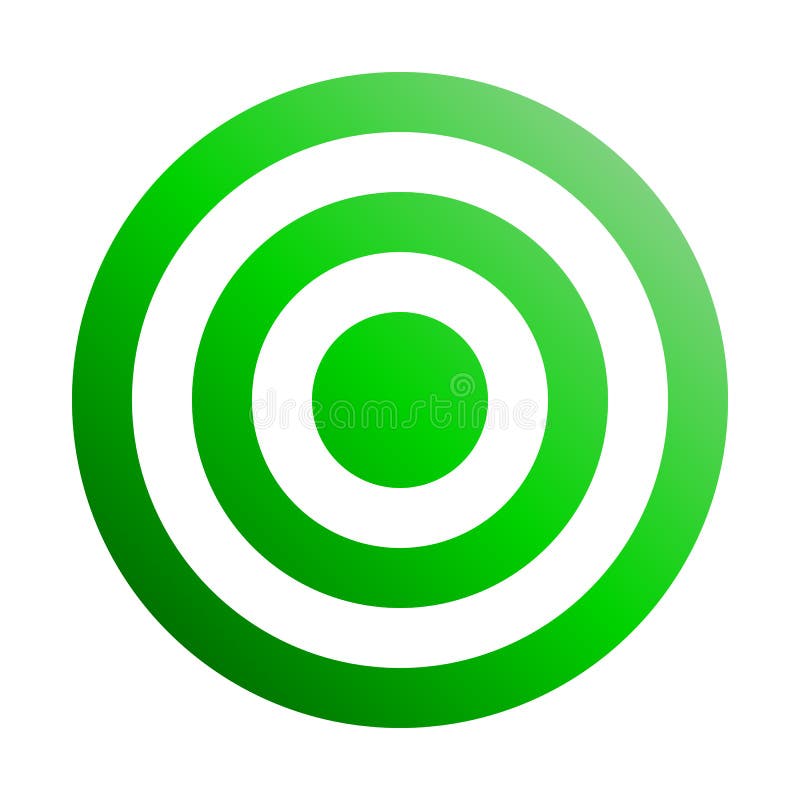 Target Sign - Green Gradient Transparent, Isolated - Vector Stock ...