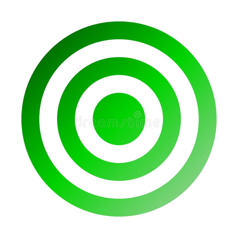Target Sign - Green Gradient Transparent, Isolated - Vector Stock ...