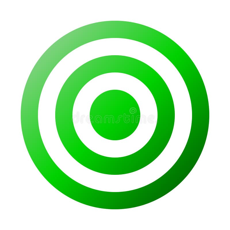 Target Sign - Green Gradient Transparent, Isolated - Vector Stock ...