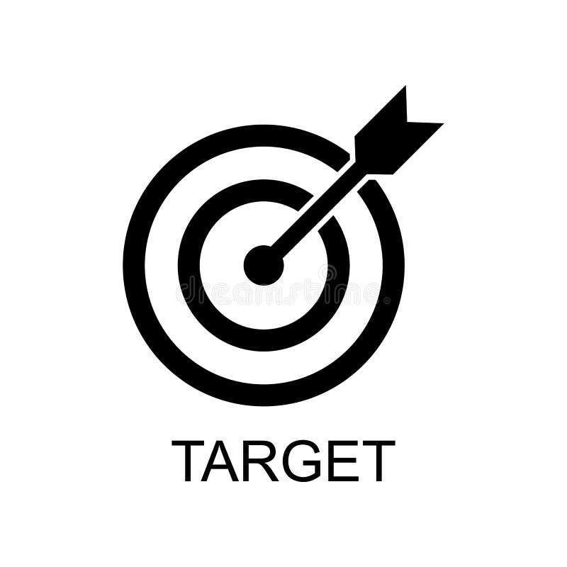 Target Detailed Vector Illustration with Arrow Stock Vector ...