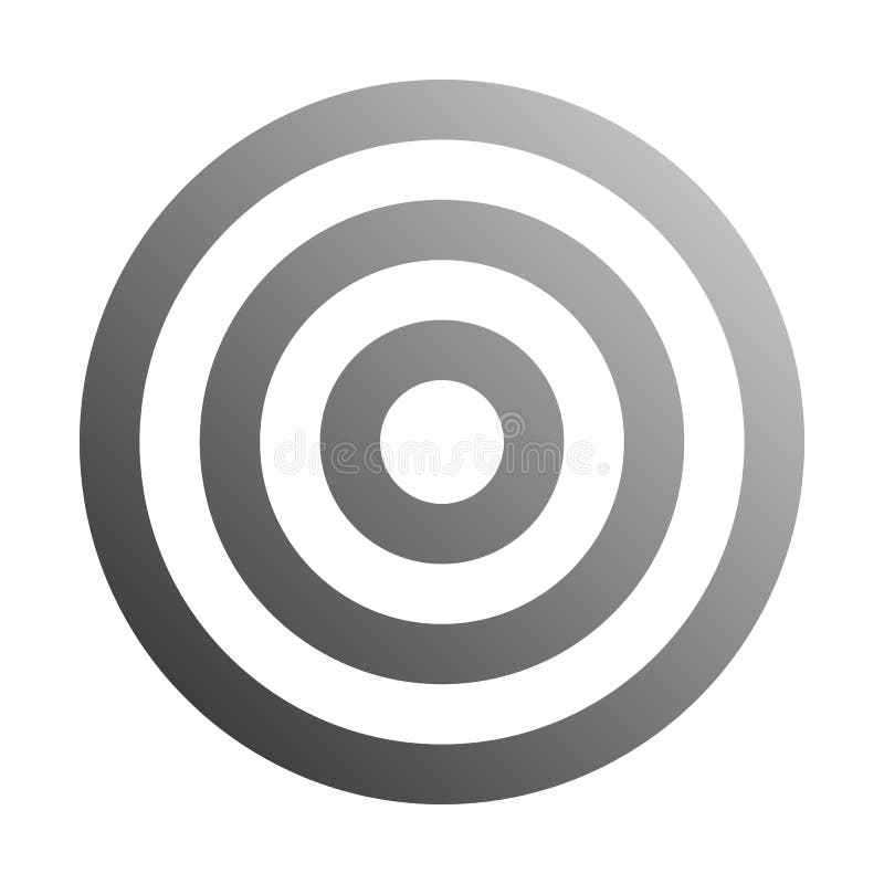 Target Sign - Medium Gray Gradient Transparent, Isolated - Vector Stock ...