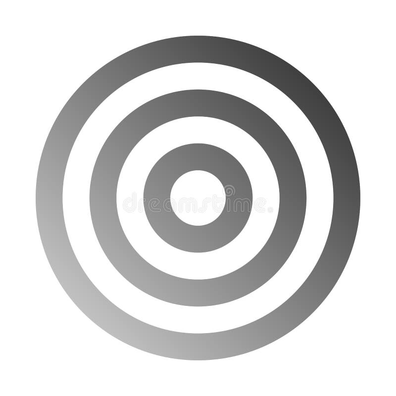 Target Sign - Medium Gray Gradient Transparent, Isolated - Vector Stock ...