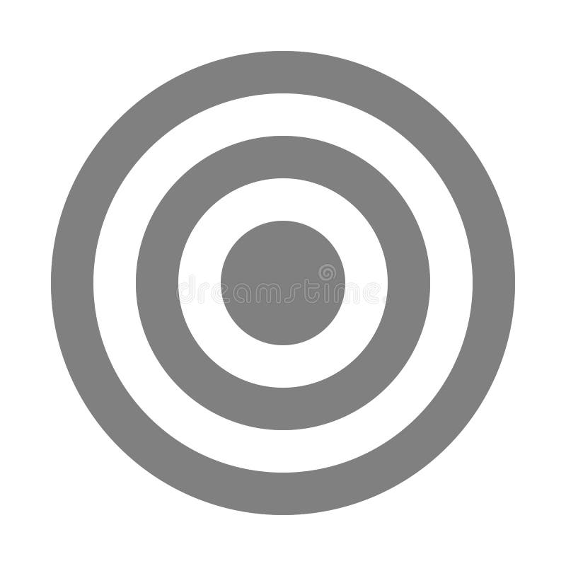 Target Sign - Medium Gray Simple Transparent, Isolated - Vector Stock ...