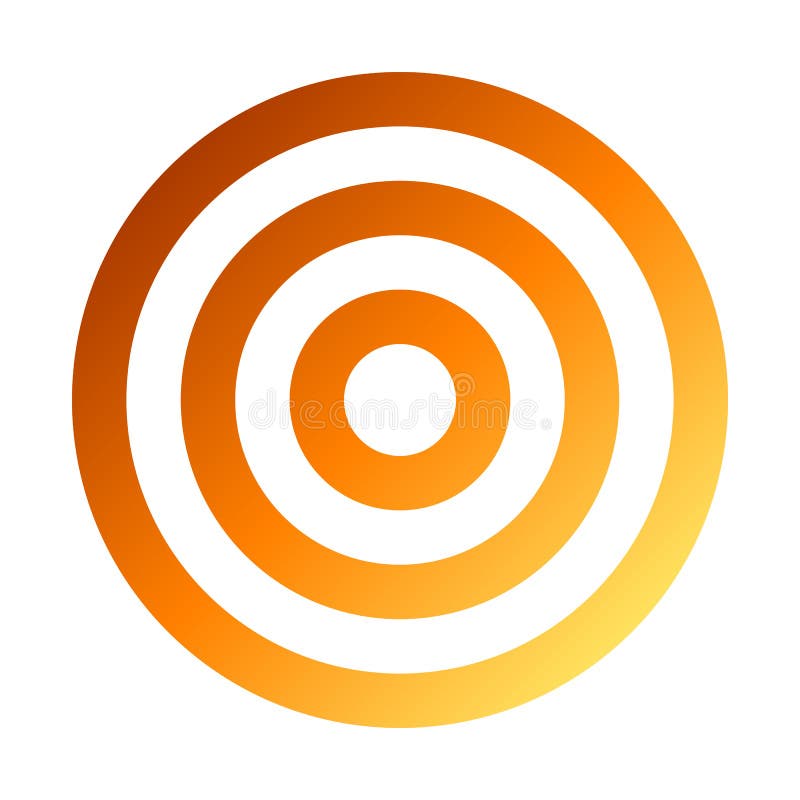 Target Sign - Orange Gradient Transparent, Isolated - Vector Stock ...