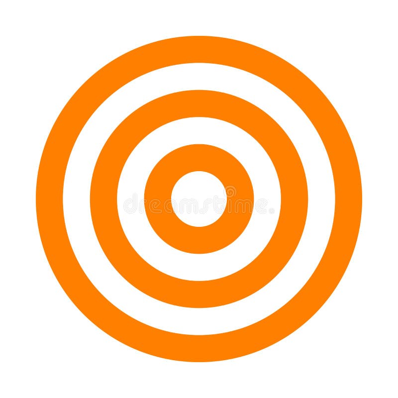 Target Sign - Orange Simple Transparent, Isolated - Vector Stock Vector ...