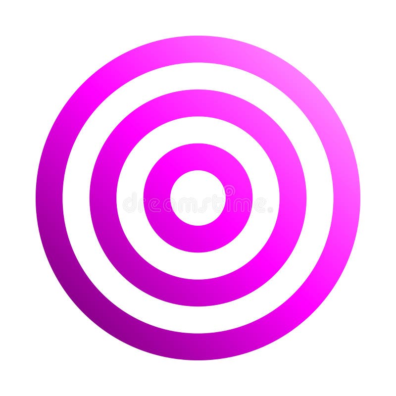 Target Sign - Purple Gradient Transparent, Isolated - Vector Stock ...