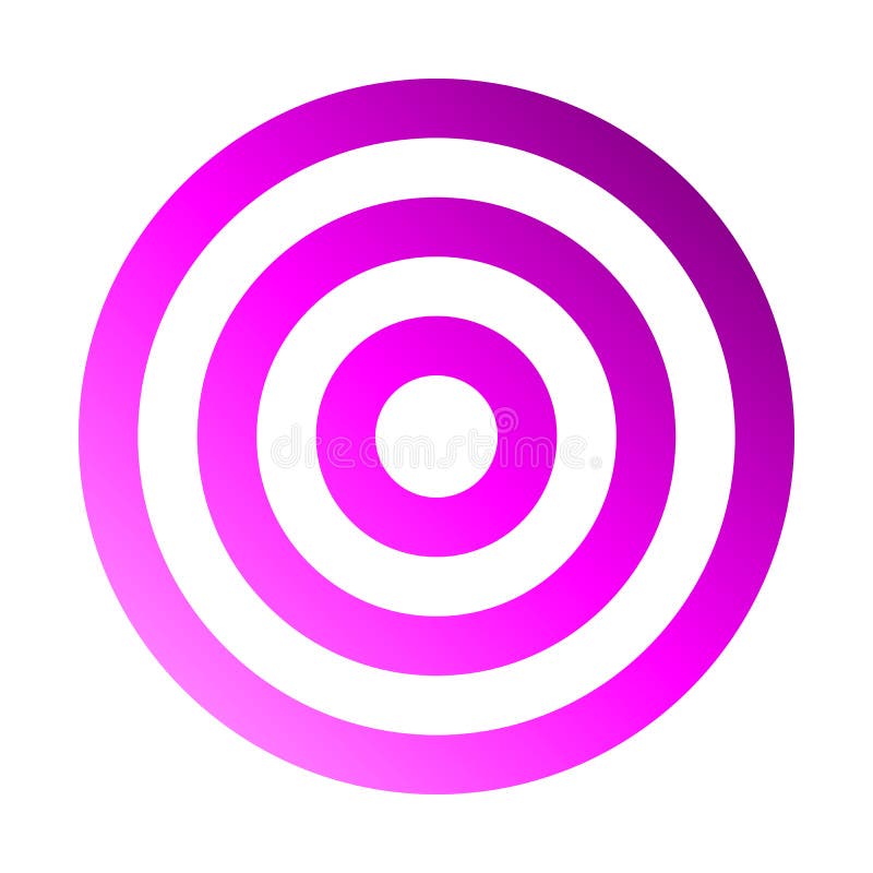 Target Sign - Purple Gradient Transparent, Isolated - Vector Stock ...