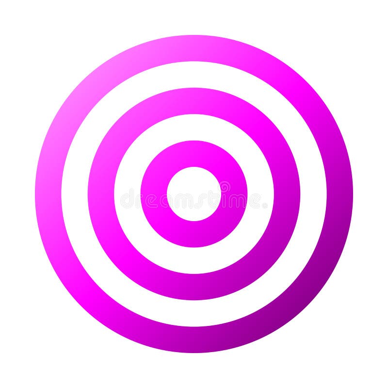 Target Sign - Purple Gradient Transparent, Isolated - Vector Stock ...