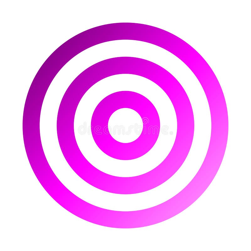 Target Sign - Purple Gradient Transparent, Isolated - Vector Stock ...