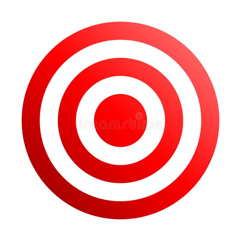 Target Sign - Red Gradient Transparent, Isolated - Vector Stock Vector ...