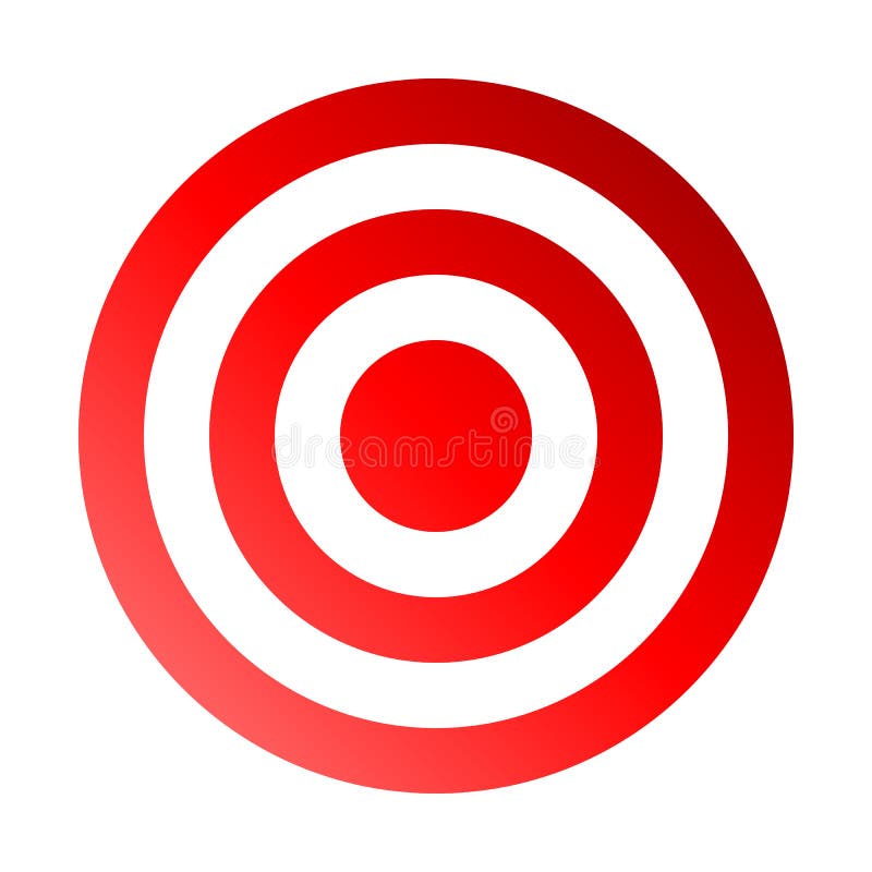 Target Sign - Red Gradient Transparent, Isolated - Vector Stock Vector ...