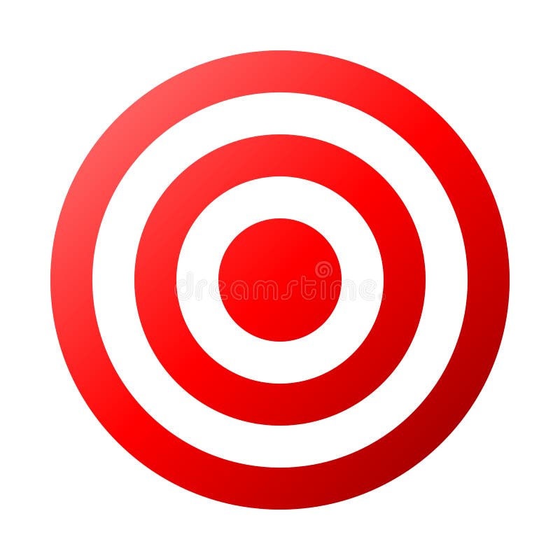 Target Sign - Red Gradient Transparent, Isolated - Vector Stock Vector ...
