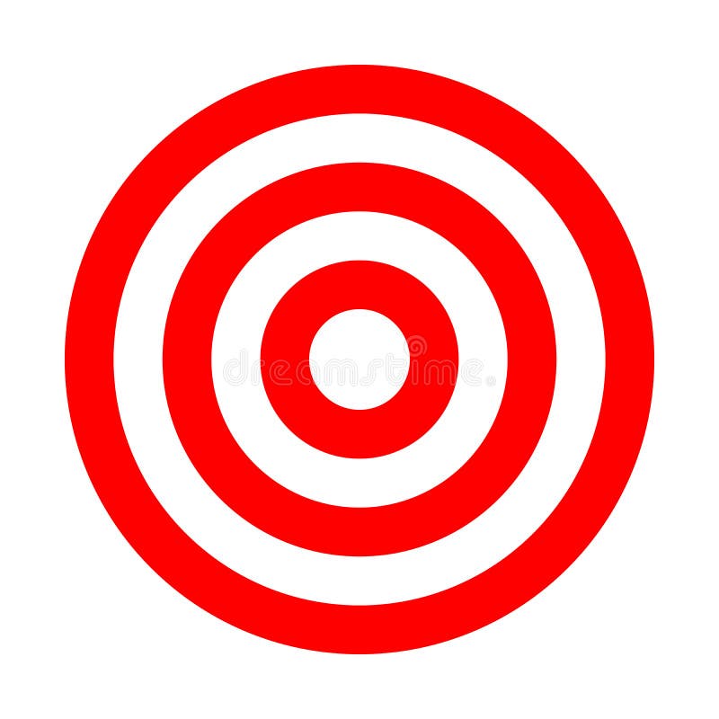 Target Sign - Red Simple Transparent, Isolated - Vector Stock Vector ...