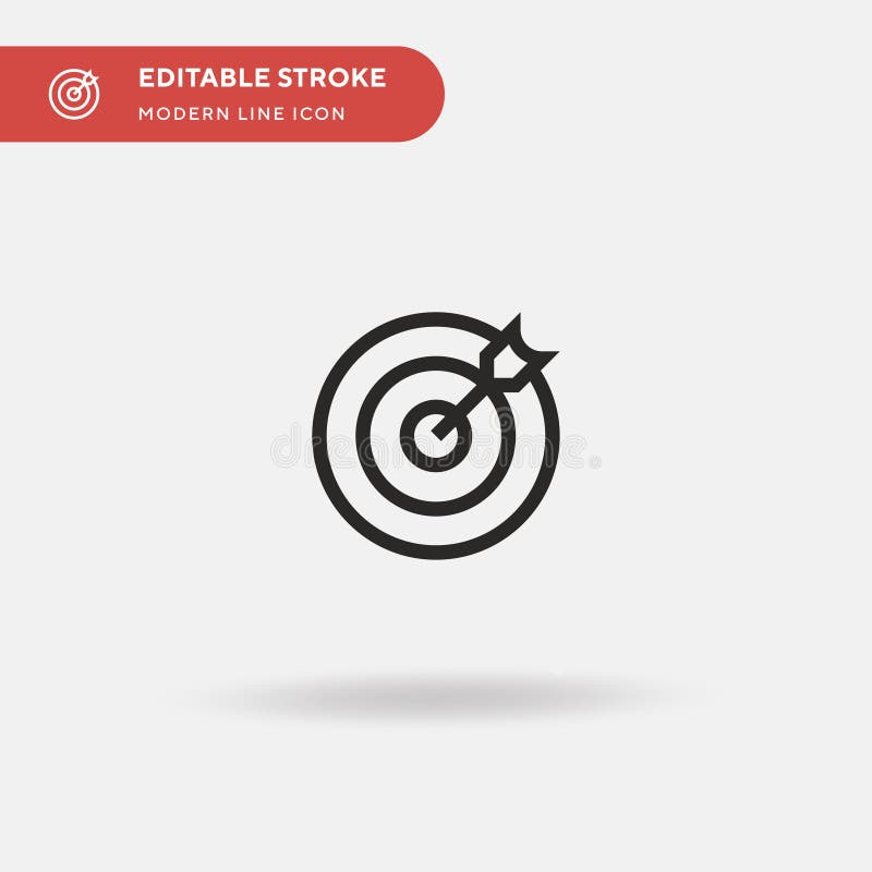 Target Simple Vector Icon. Illustration Symbol Design Template for Web ...