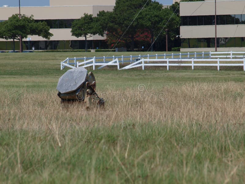 The Target on the Ground Bounces Something Electronically Editorial ...