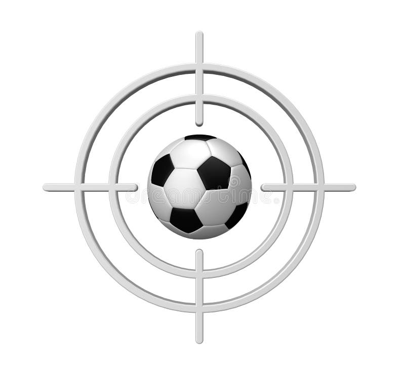 Target soccer stock illustration. Illustration of symbol - 13378308
