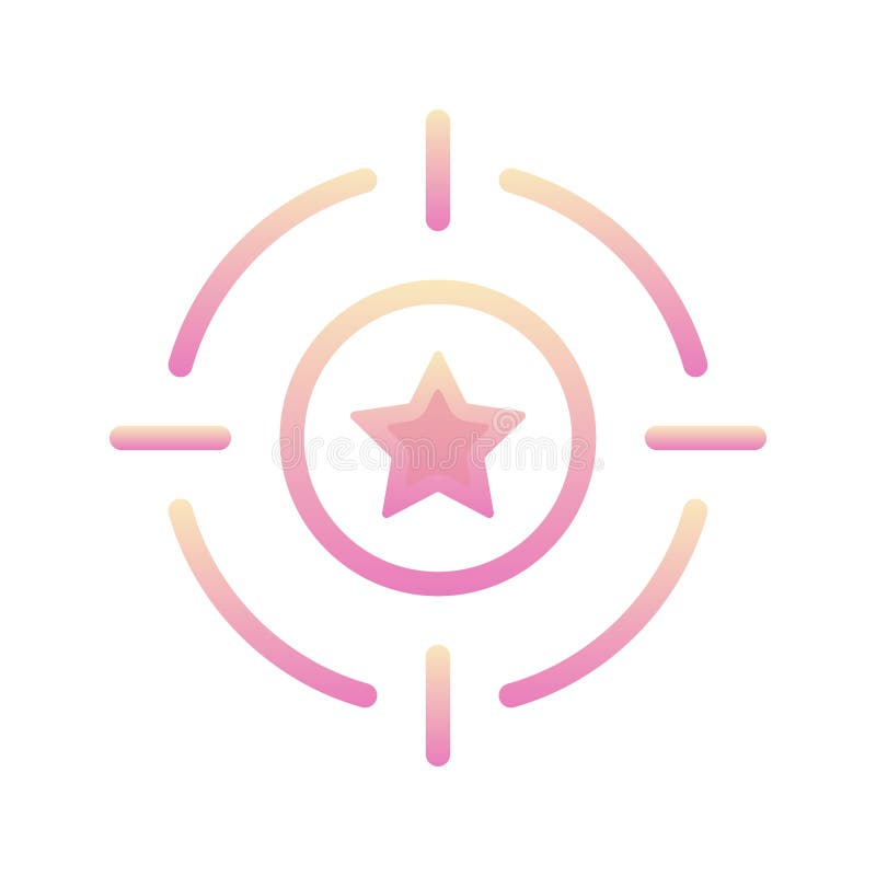 Target Star Logo Gradient Design Template Icon Element Stock Vector - Illustration of target ...