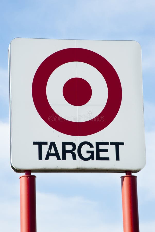 Target Sign editorial stock image. Image of shopping - 290386324