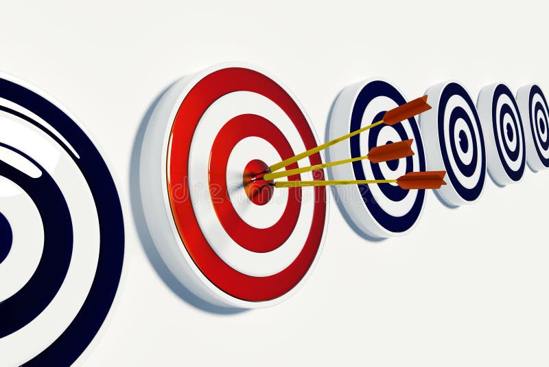 Target and Success stock illustration. Illustration of bull - 13881816