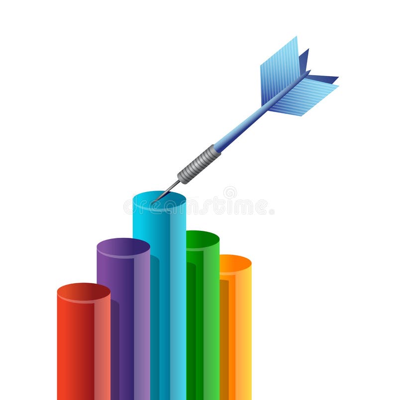 Target Success in Business Concept Illustration Stock Illustration ...