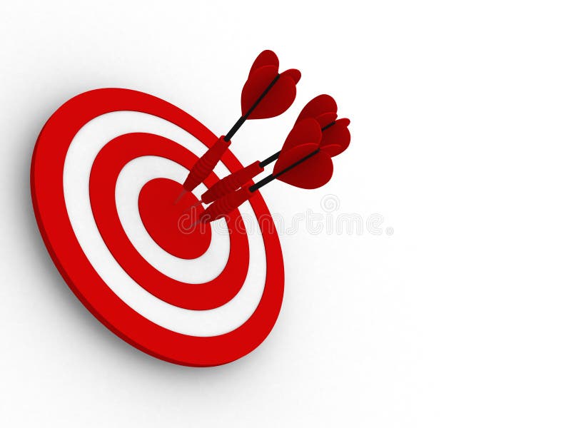 Target. Success concept stock illustration. Illustration of chance ...