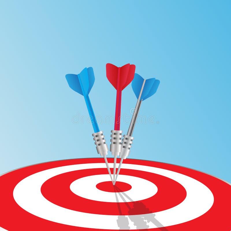 Target Success Concept Vector Stock Vector - Illustration of point ...