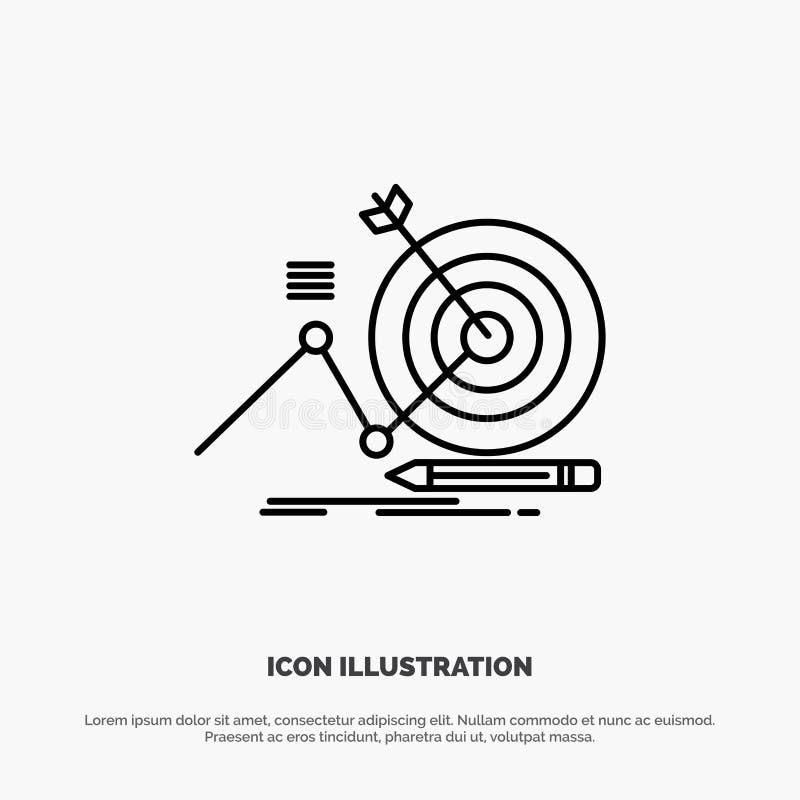 Target, Success, Goal, Focus Line Icon Vector Stock Vector ... Target, Success, Goal, Focus Line Icon Vector Stock Vector ...