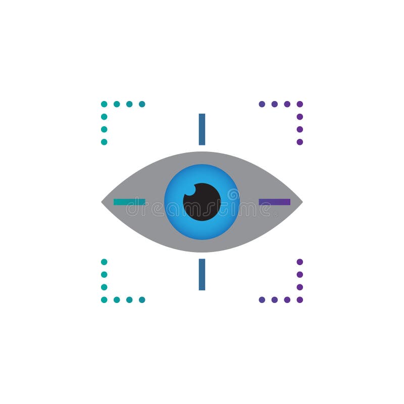 Target Symbol Icon Vector, Eye Tracking Solid Logo Illustration ...
