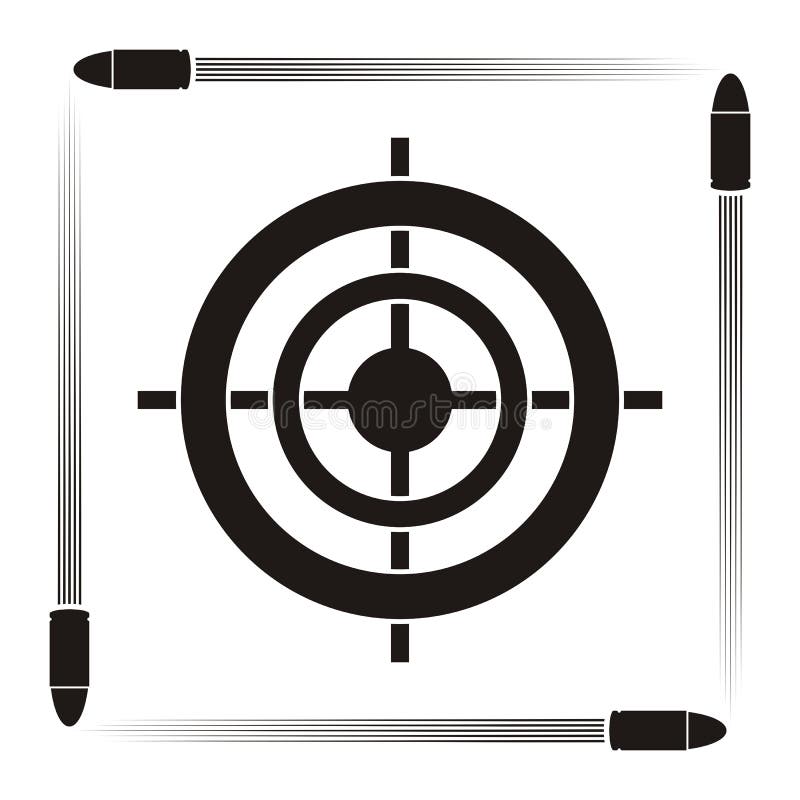 Cross hair target stock vector. Illustration of crosshair - 4531975