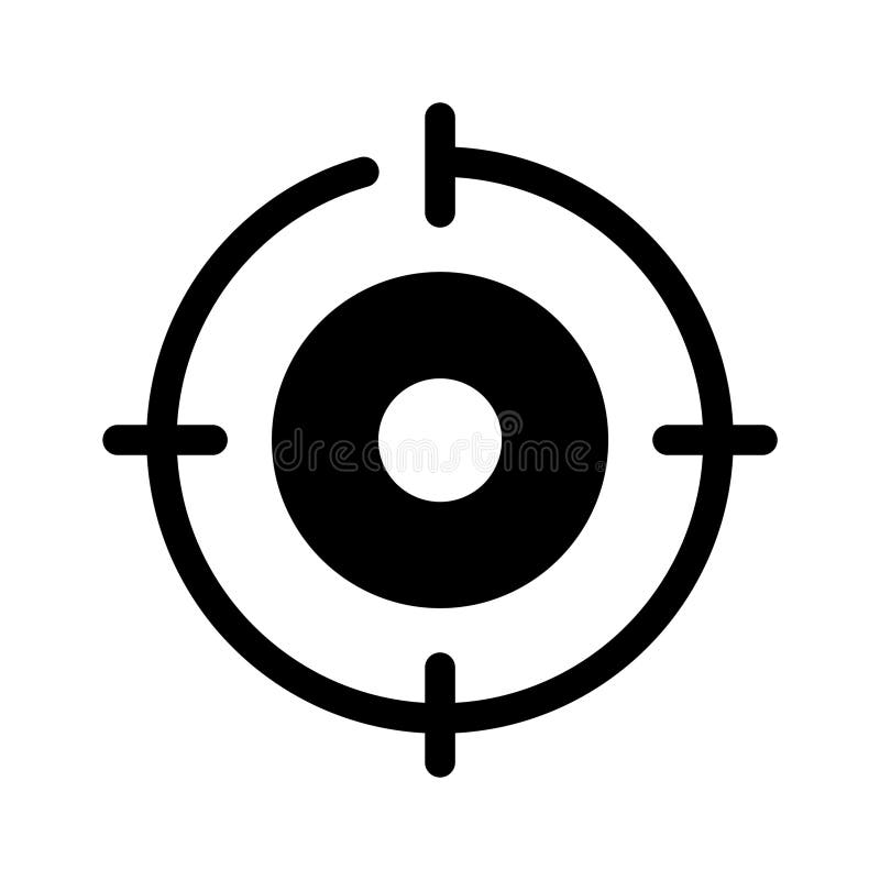 A Target Symbol Representing Focus or Objectives Stock Illustration ...