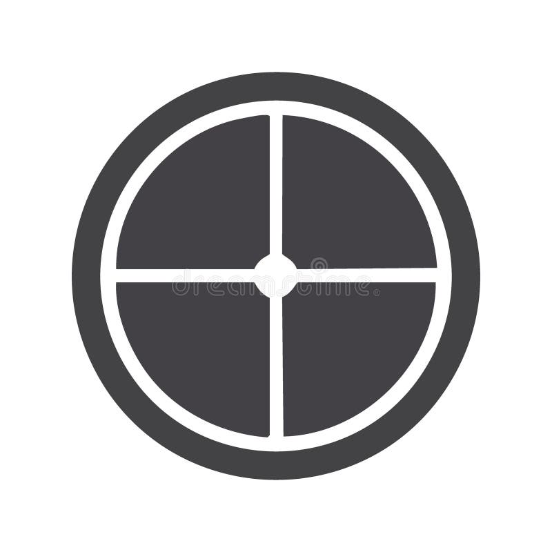 Target Symbol. Simple Target Icon, Symbolizing Goal Achievement, Focus ...