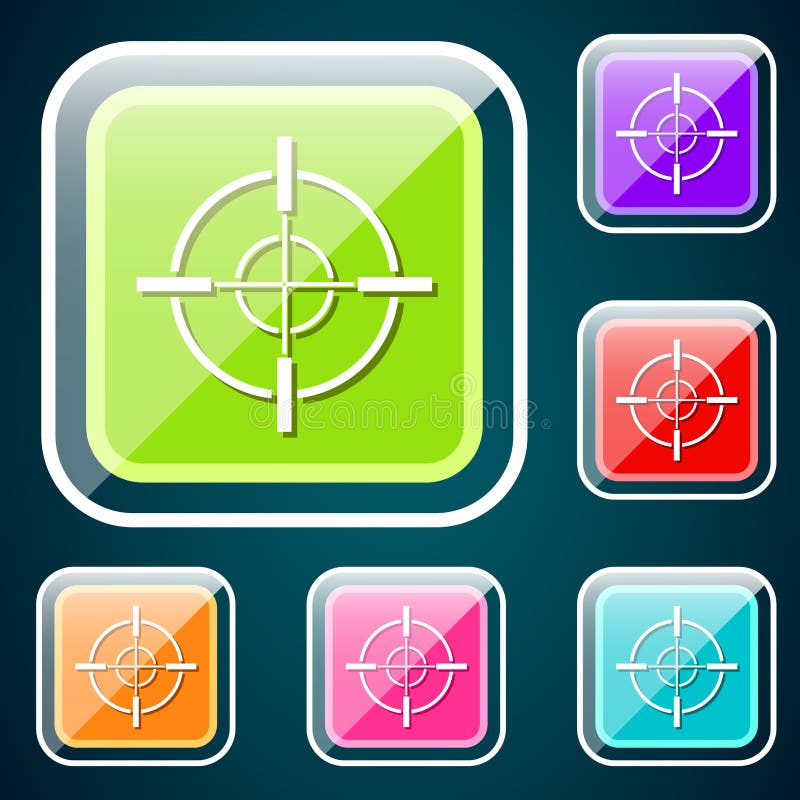 Target symbol stock vector. Illustration of target, vector - 121412007