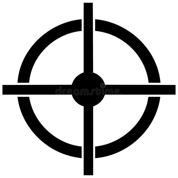Target Symbol in Vector Form for Design and Graphic Applications Stock ...