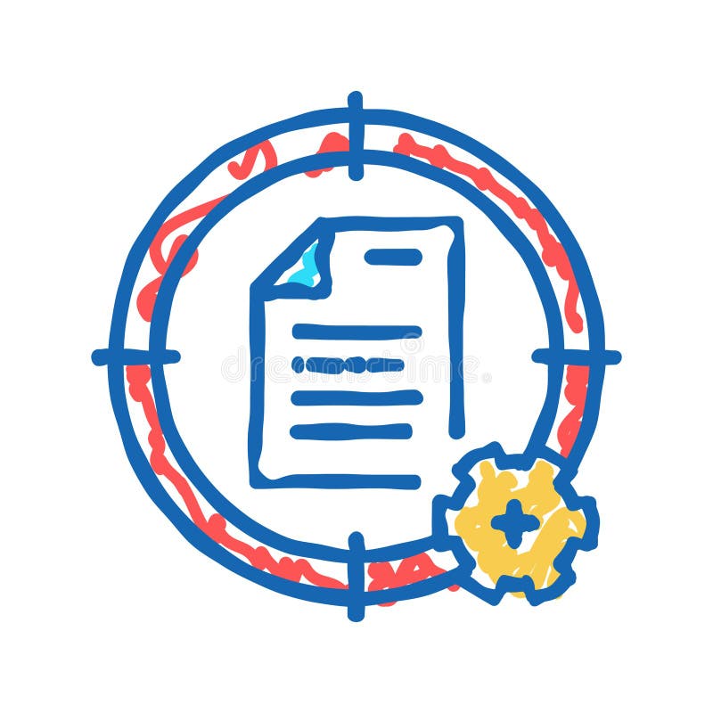 Target System File Icon Doodle Illustration Stock Illustration ...