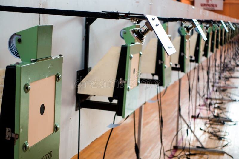 Target System at a Shooting Range Stock Photo - Image of accuracy ...