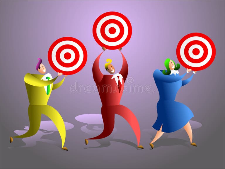 Target team stock illustration. Illustration of target - 1223862