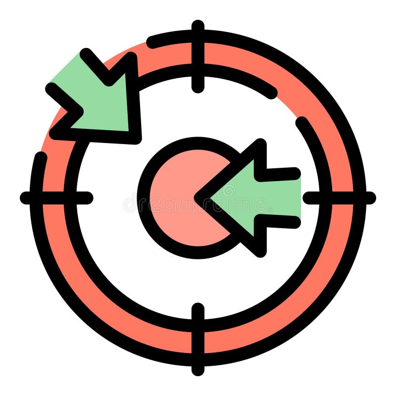 Target Team Icon Vector Flat Stock Vector - Illustration of business ...