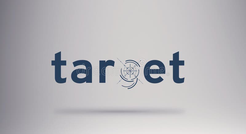 Target Text with Arrow stock illustration. Illustration of finance ...